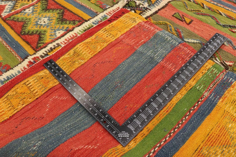 Vintage Berber Moroccan Kilim Glaoui Rug with Modern Tribal Style For ...