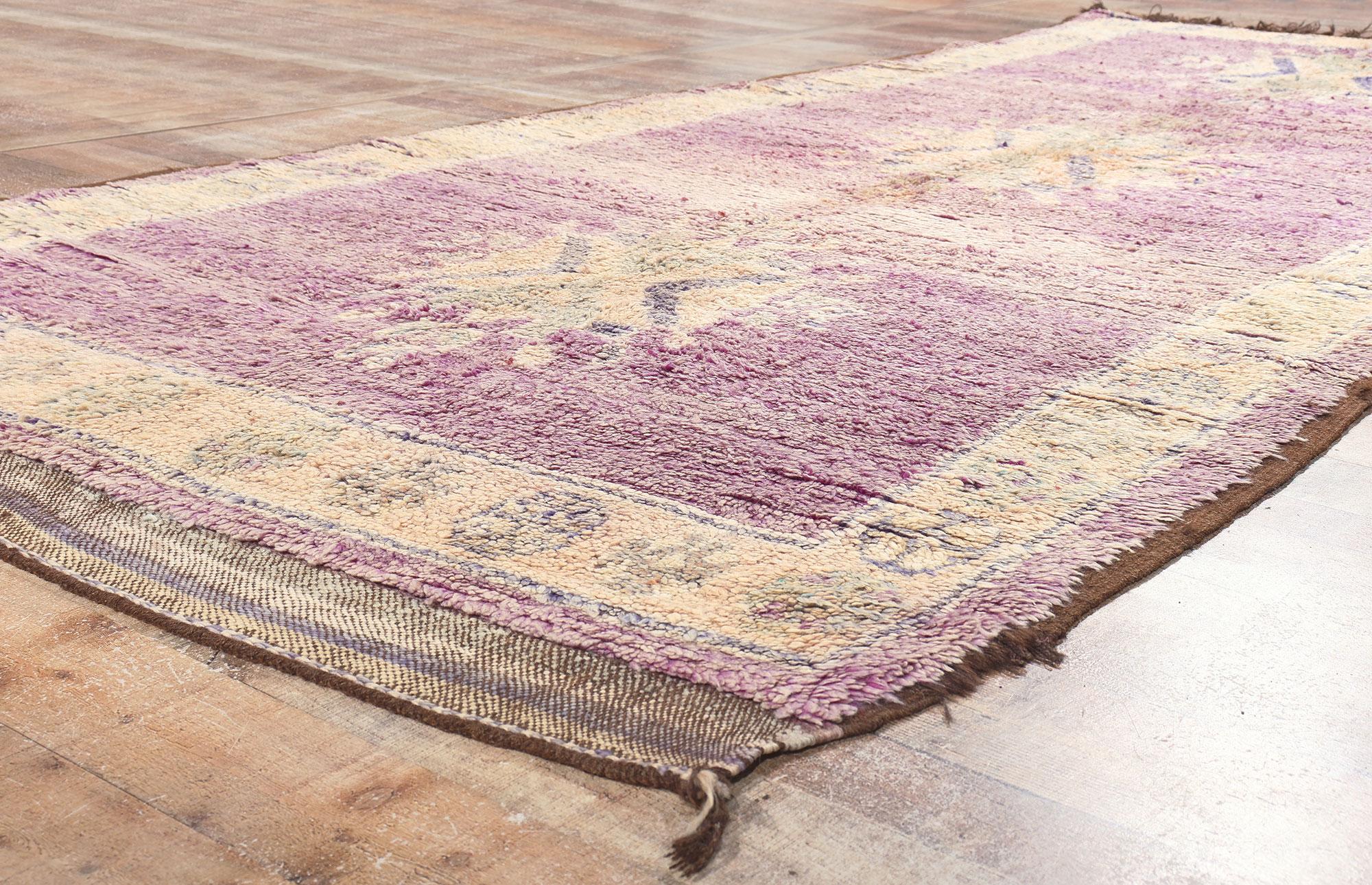 Vintage Purple Talsint Moroccan Rug, Boho Chic Meets Cozy Hygge For ...