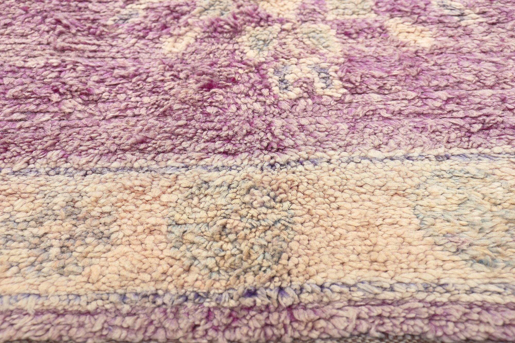 Vintage Purple Talsint Moroccan Rug, Boho Chic Meets Cozy Hygge For ...