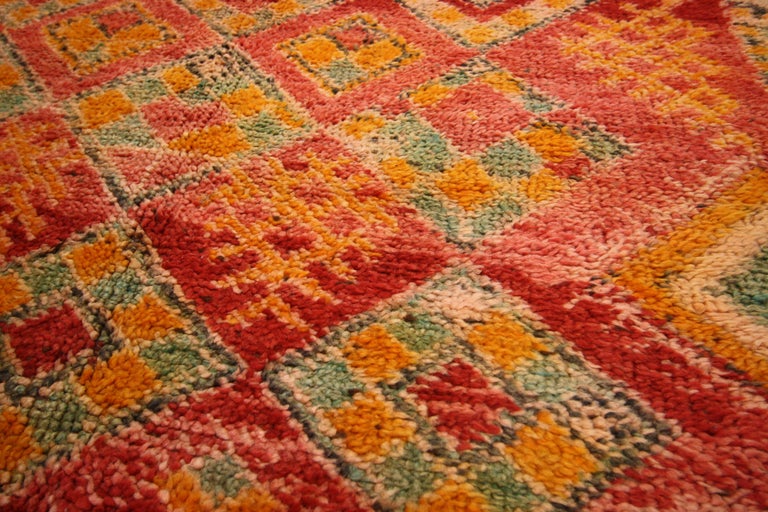 Vintage Berber Moroccan Rug with Diamond Pattern and Modern Tribal ...