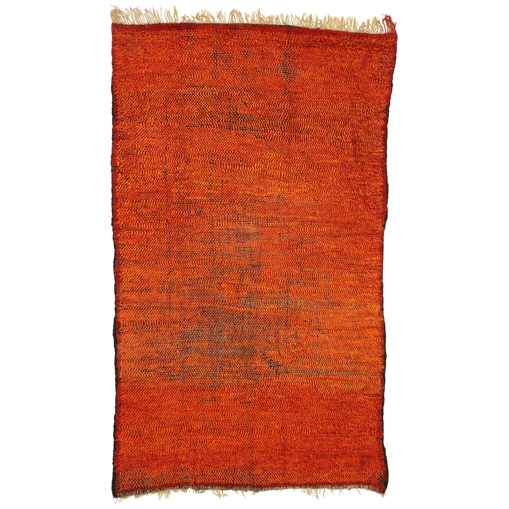 Vintage Berber Moroccan Rug with Mid-Century Modern Style Contemporary ...