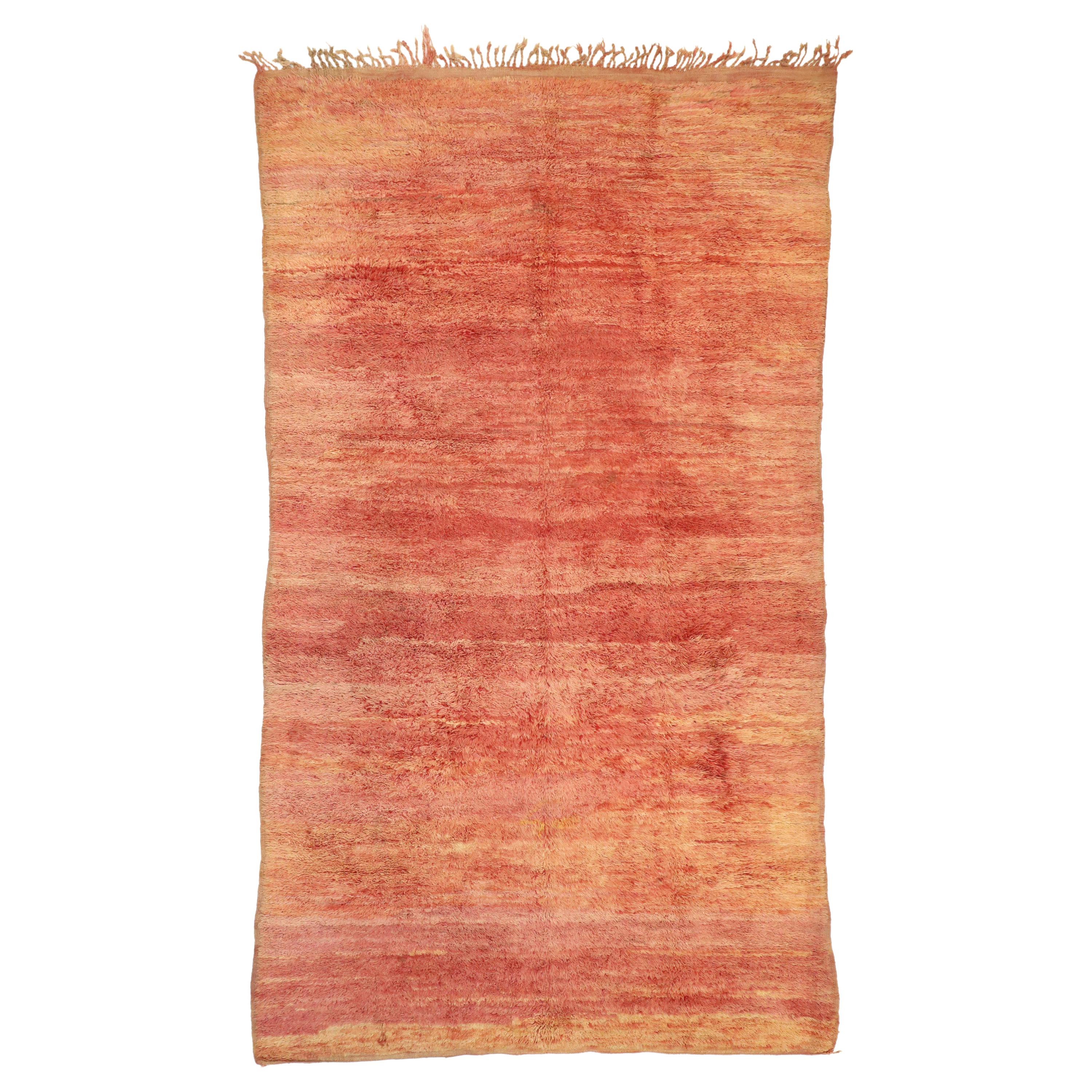 Vintage Berber Moroccan Rug with Modern Design and Spotted Deer ...