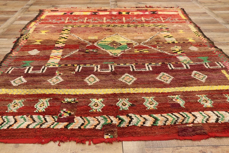 Vintage Berber Moroccan Rug with Tribal Artisan Style For Sale at 1stDibs