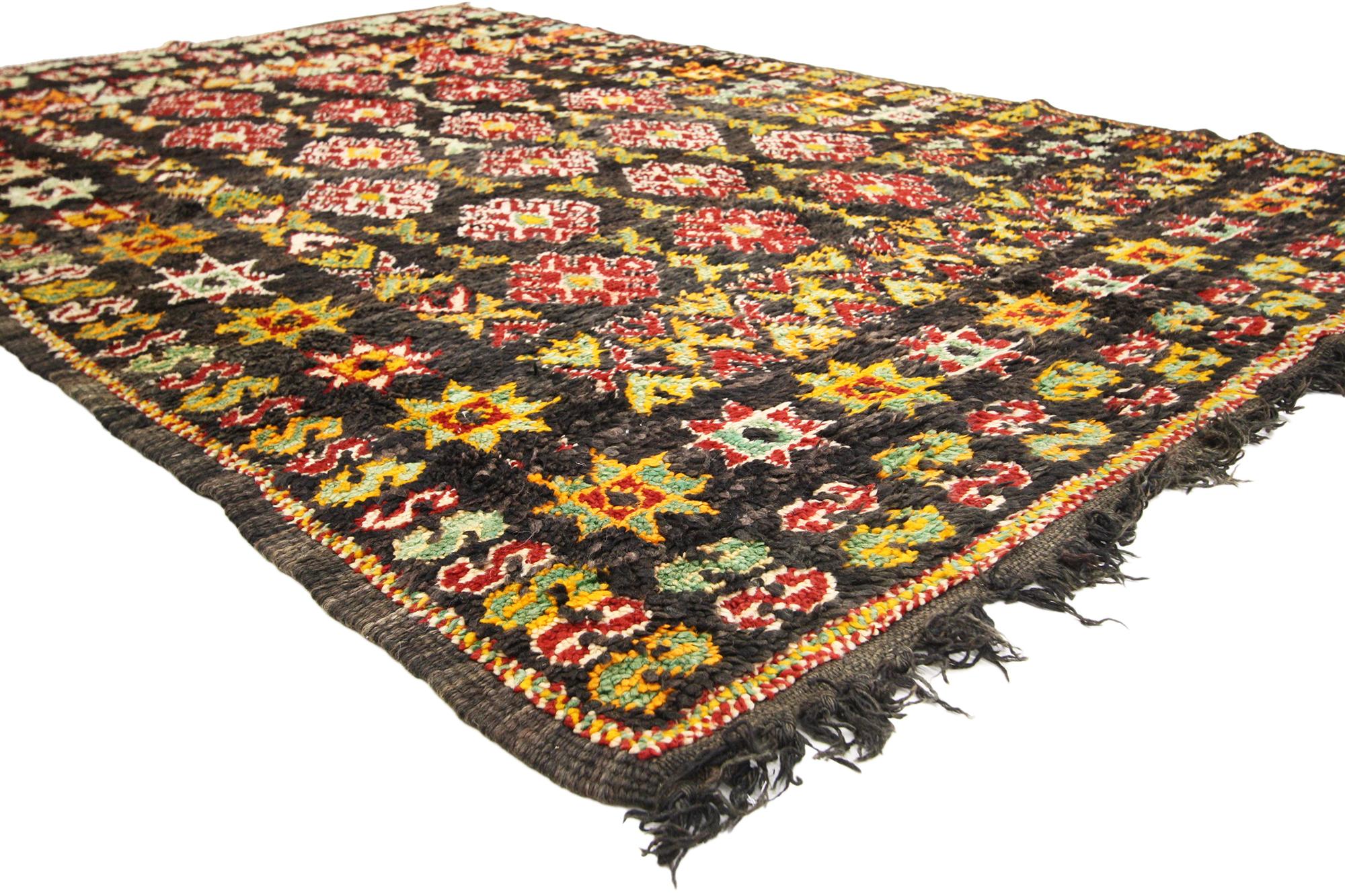 Vintage Berber Moroccan Rug with Tribal Style, Moroccan Berber Carpet ...