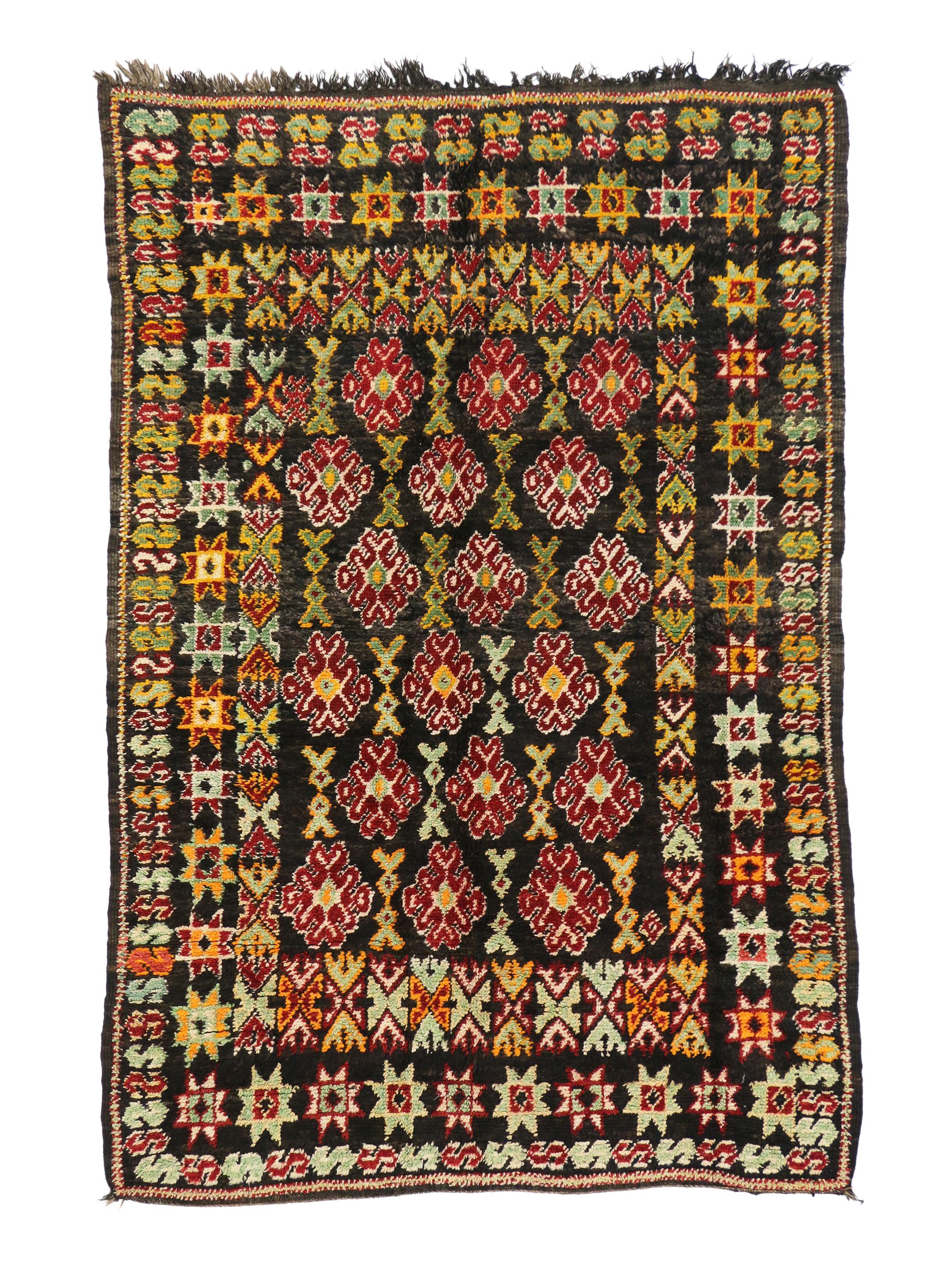 Vintage Berber Moroccan Rug with Tribal Style, Moroccan Berber Carpet ...