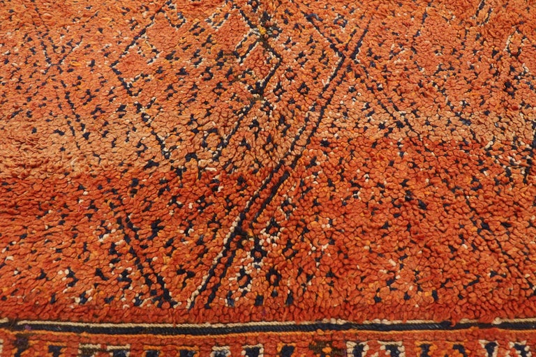 Vintage Berber Moroccan Zayane Rug with Rustic Modern and Northwestern ...