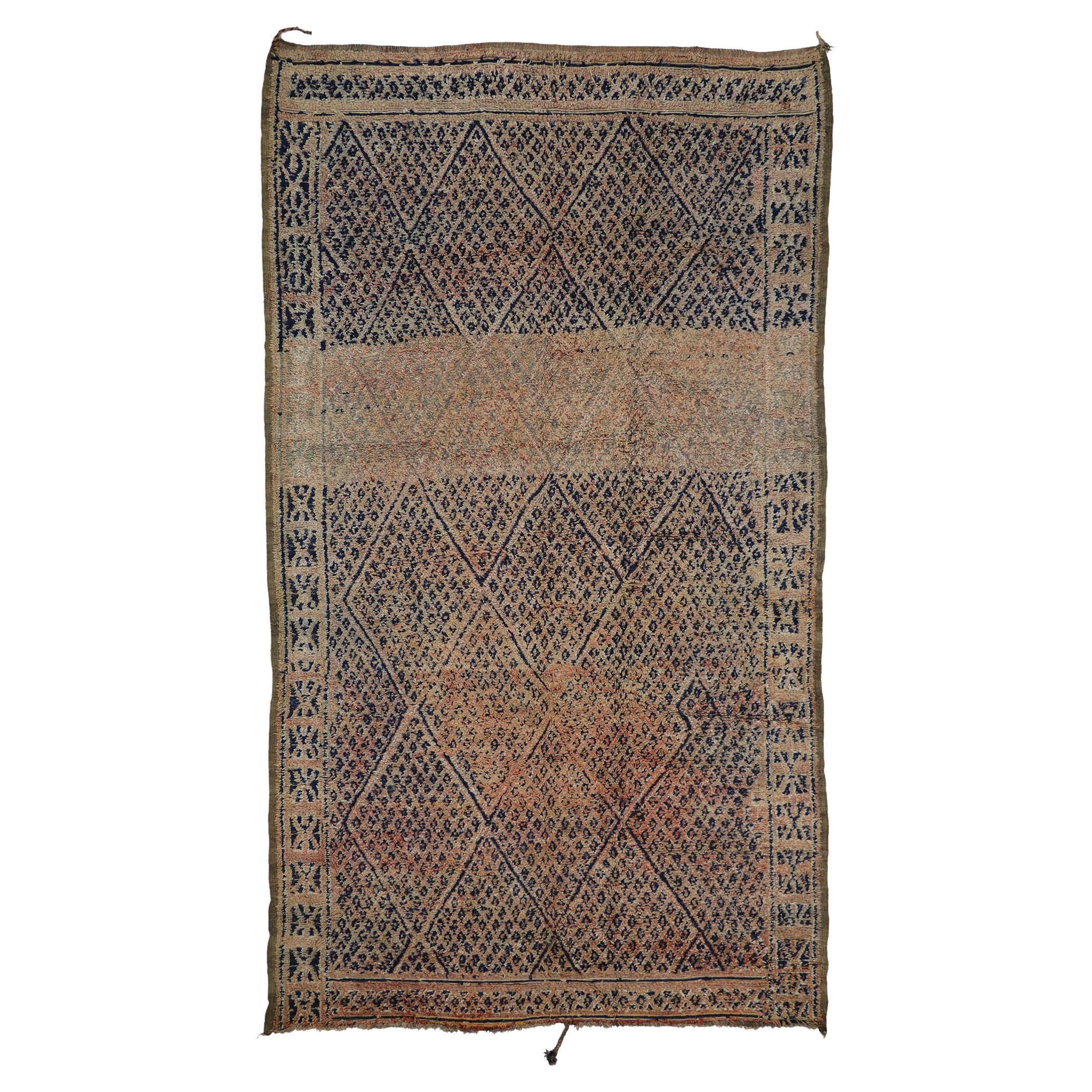 Vintage Berber Moroccan Rug with Luxe Bohemian Style, Red Moroccan Area ...