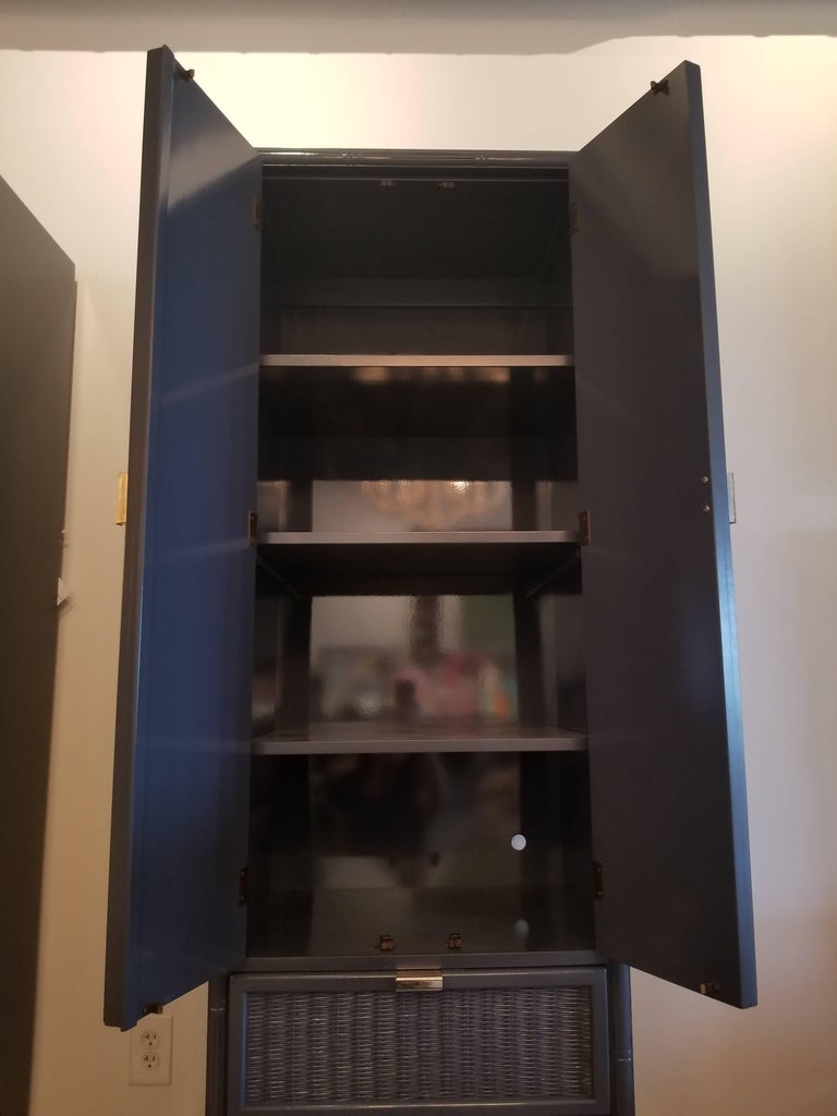 Vintage Bernhardt Bamboo Cabinets at 1stDibs