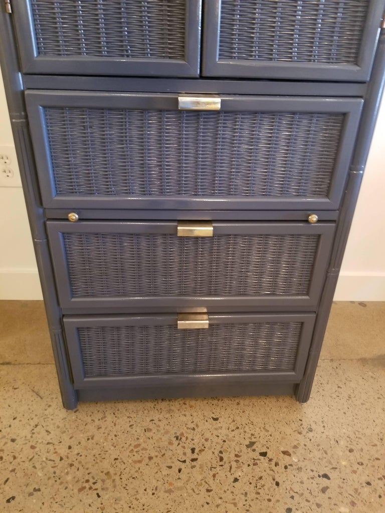 Vintage Bernhardt Bamboo Cabinets at 1stDibs