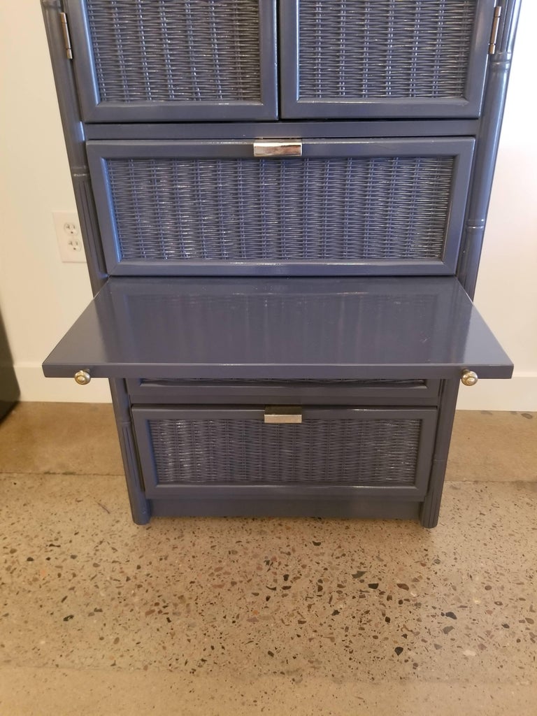 Vintage Bernhardt Bamboo Cabinets at 1stDibs