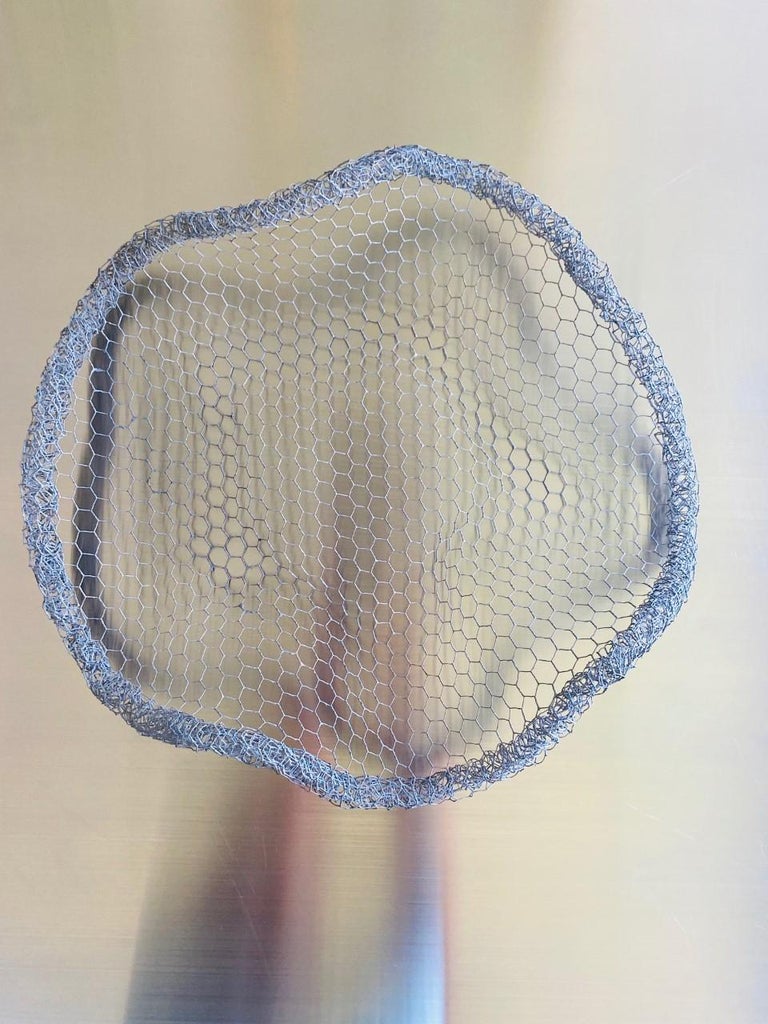 Vintage Bespoke Wire Sculptural Bowl For Sale at 1stDibs