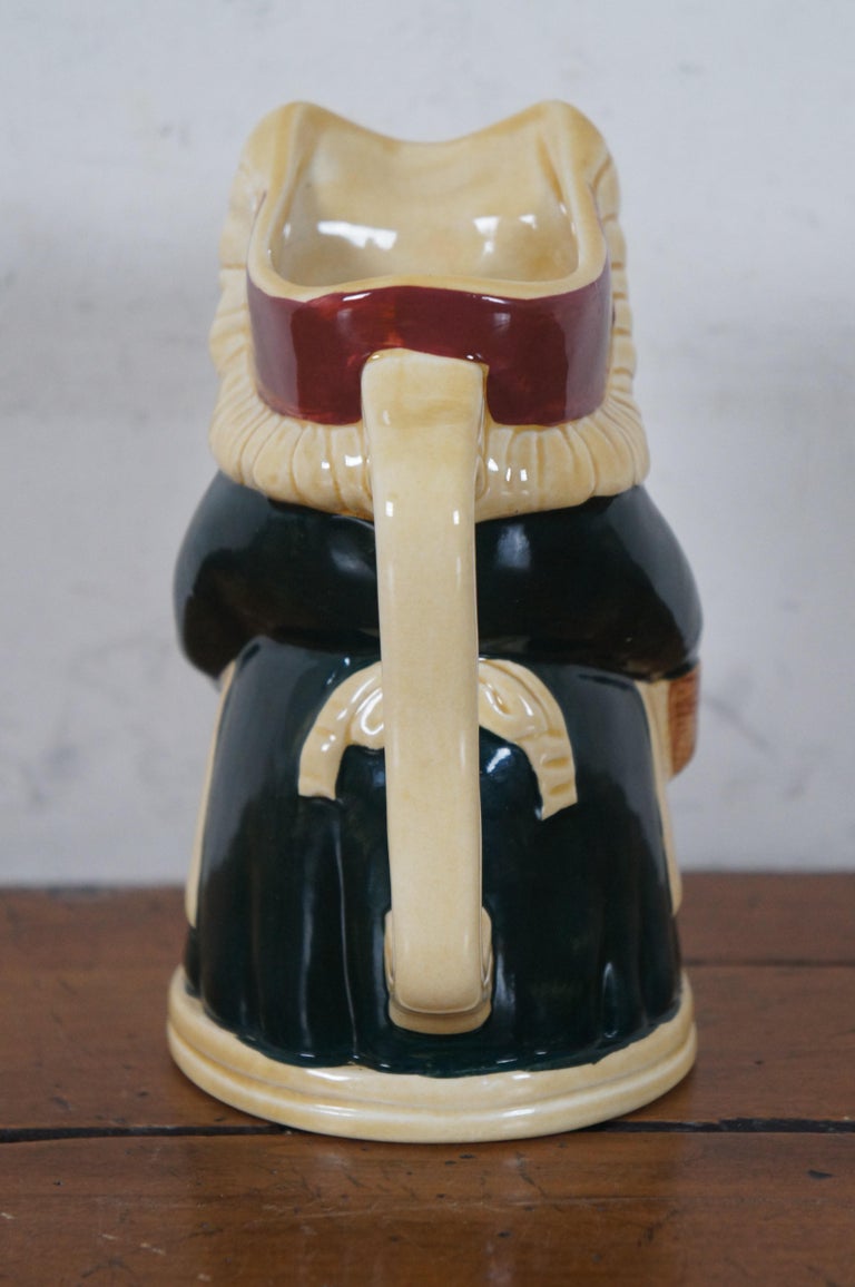 Vintage Betsy Figural English Toby Jug Wood and Sons Character Mug ...