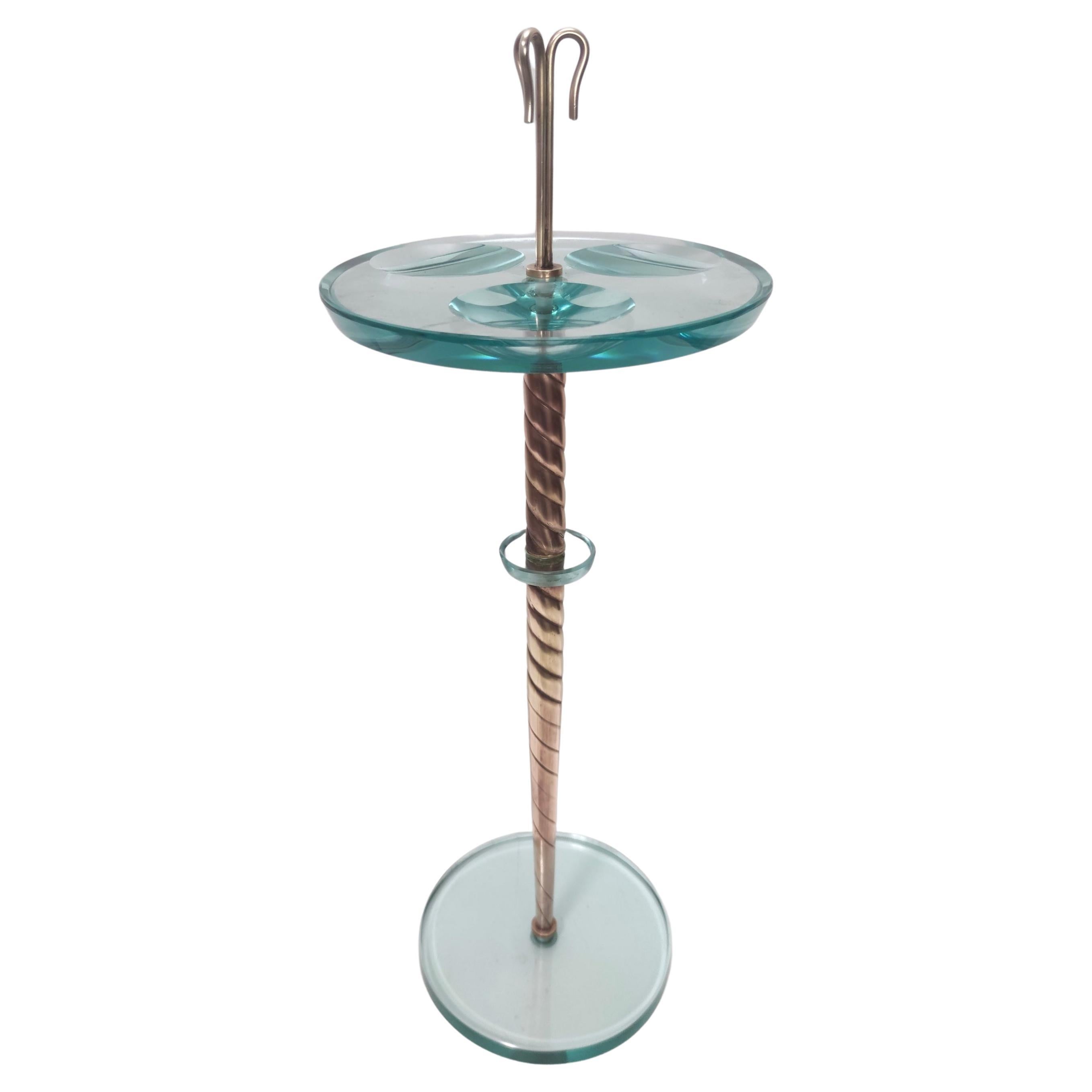 Postmodern Chrome-Plated and Varnished Metal Ashtray Stand by Stilnovo ...