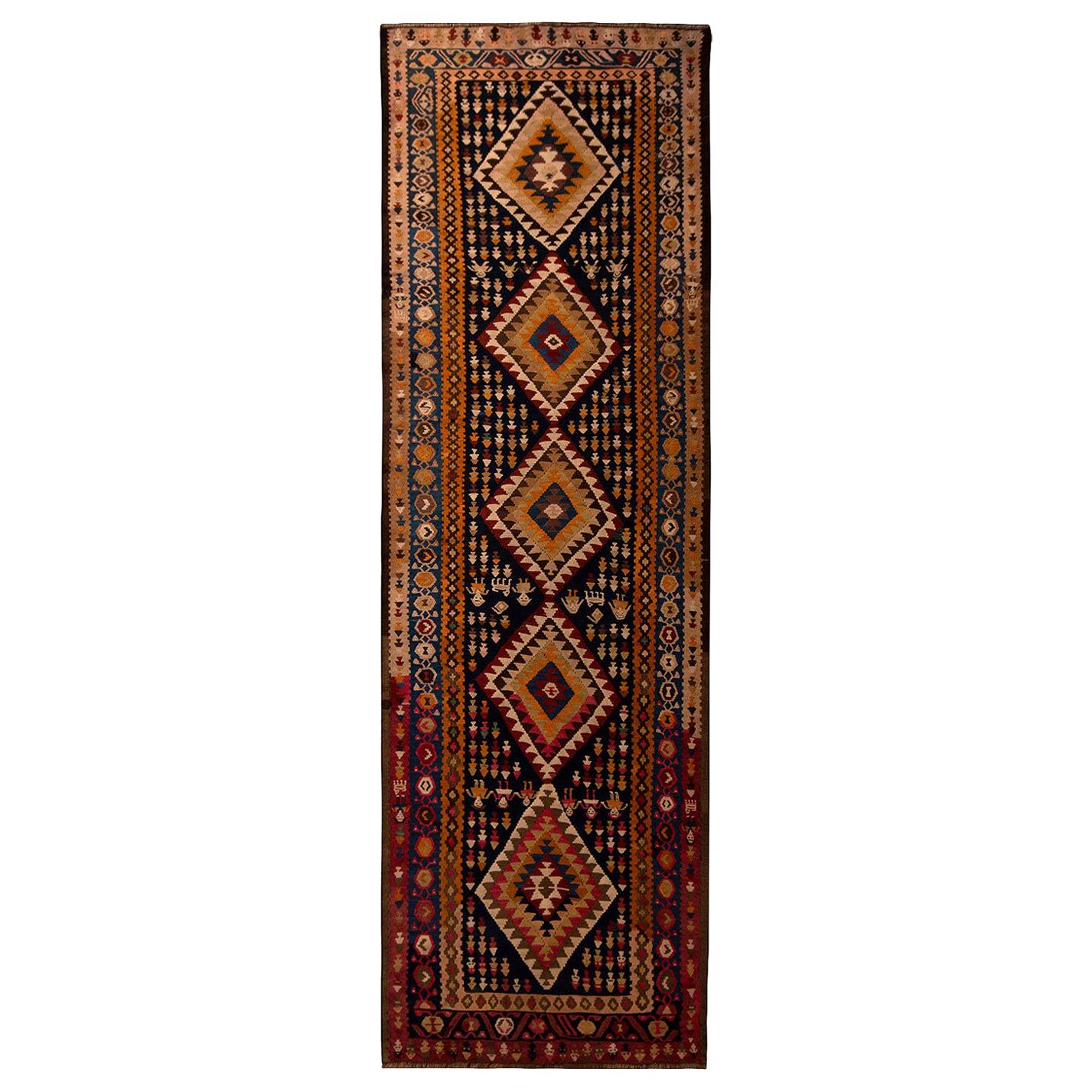 Antique Persian Beige and Brown Wool Kilim at 1stDibs