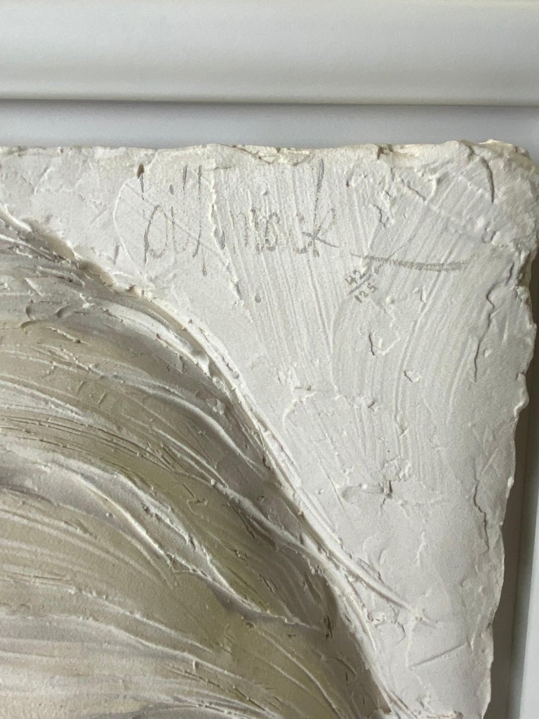 Vintage Bill Mack Large Bonded Sand Relief Sculpture Hand Signed Female ...