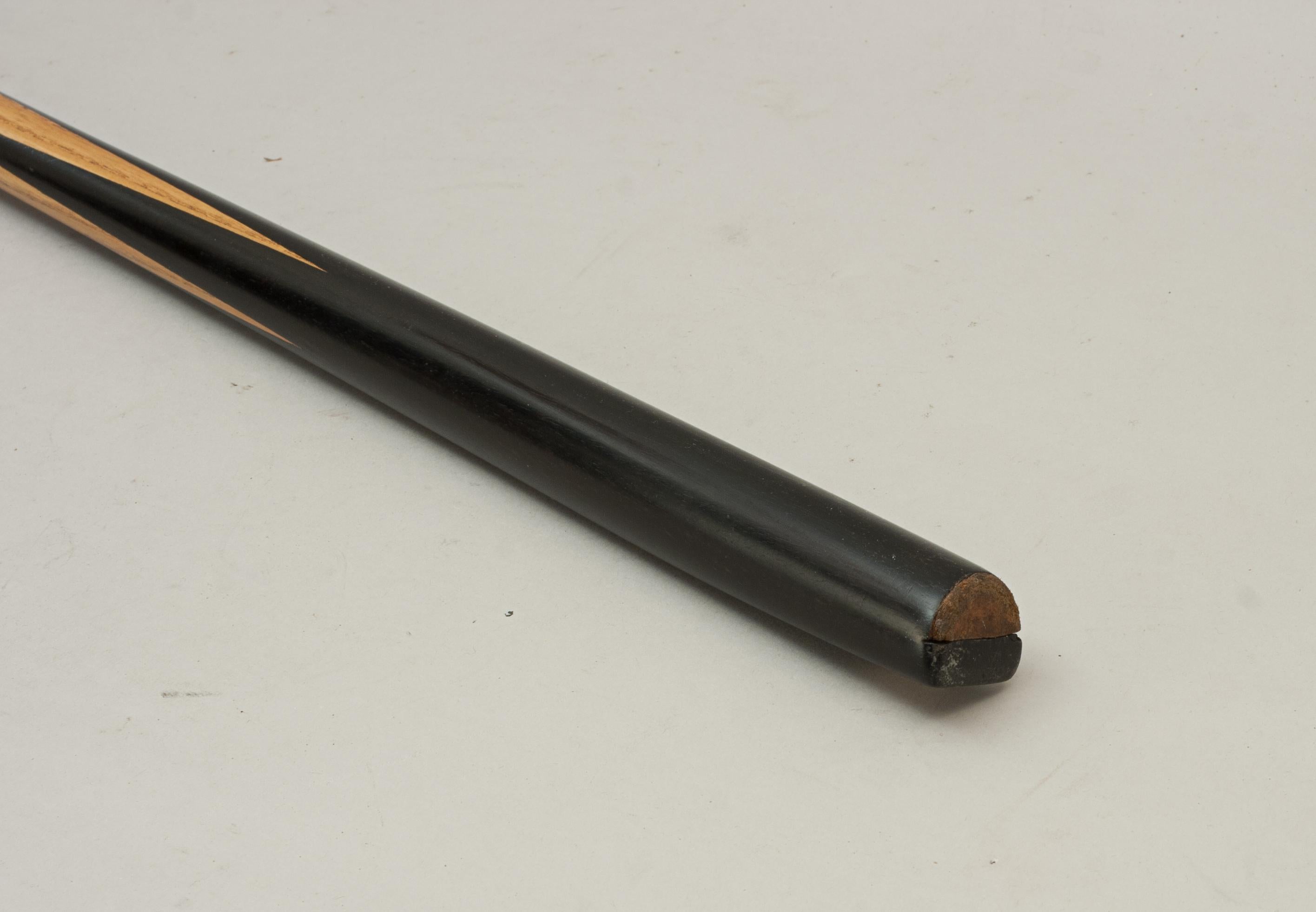 Vintage Billiard Cue, Snooker Pool Cue in One Piece by R. Stevens and ...