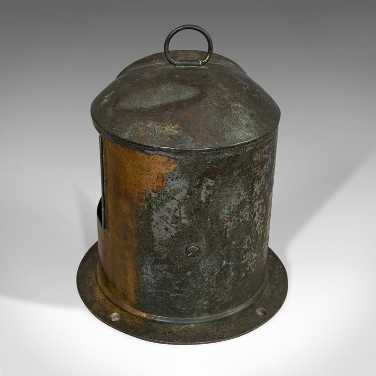 Vintage Binnacle Compass, English, Brass, Maritime, Navigation ...
