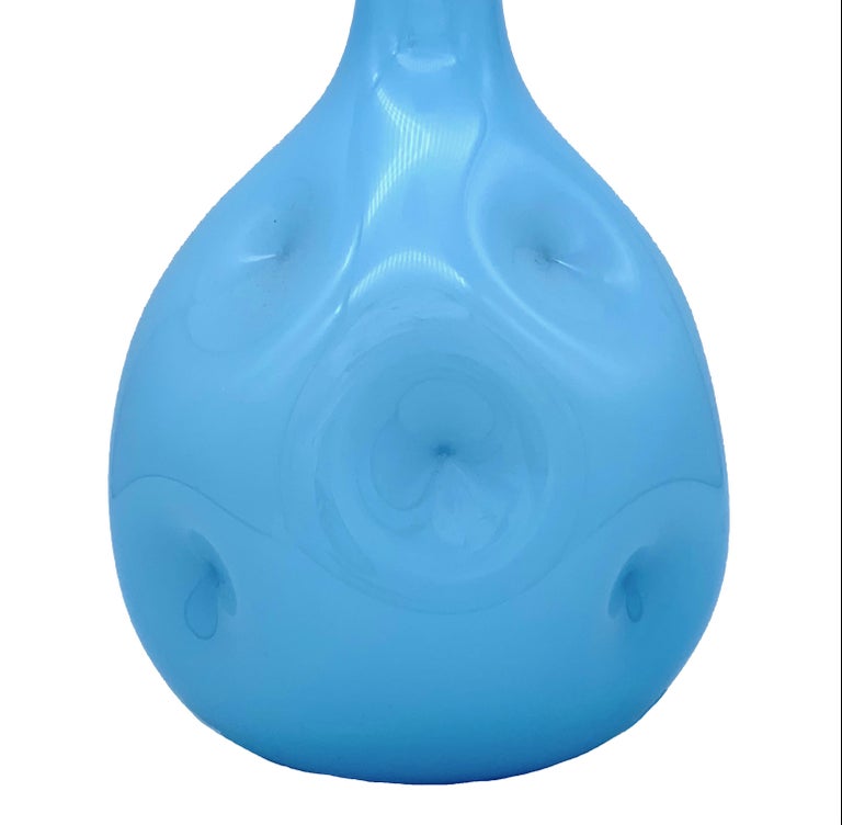 Vintage Biot Light Blue Glas Vase France For Sale at 1stDibs | biot glas