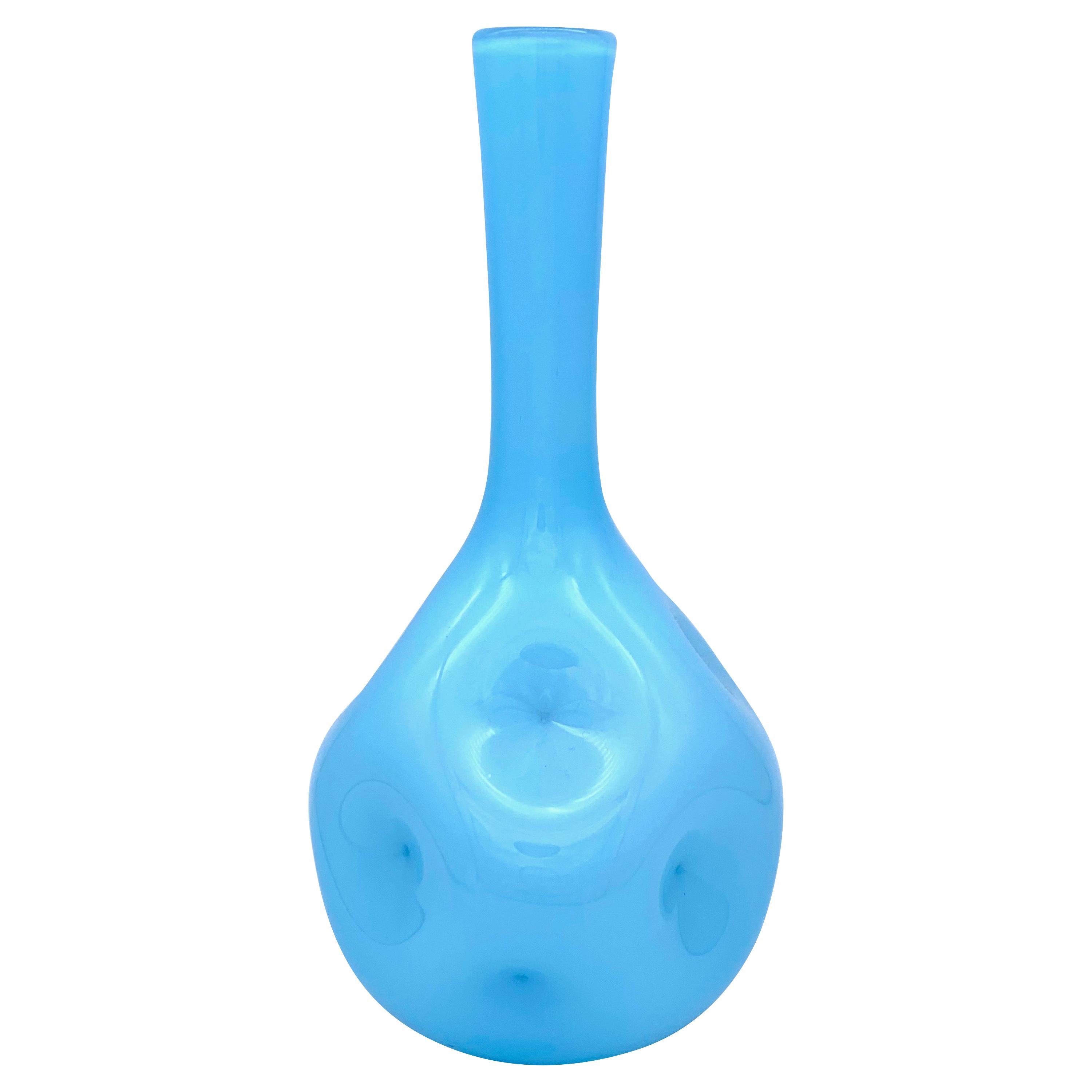Vintage Biot Light Blue Glas Vase France For Sale at 1stDibs | biot glas