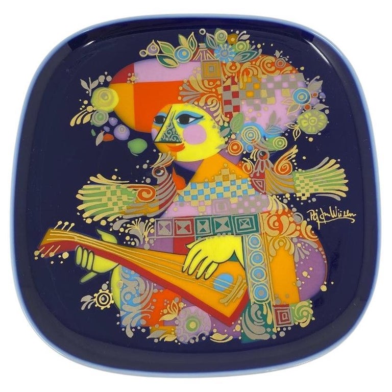 Vintage Bjorn Wiindblad Decorative Plate 1001 Nights Lute Player Plate ...