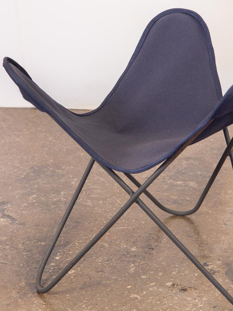 Vintage BKF Hardoy Butterfly Chair Footstool for Knoll For Sale at ...