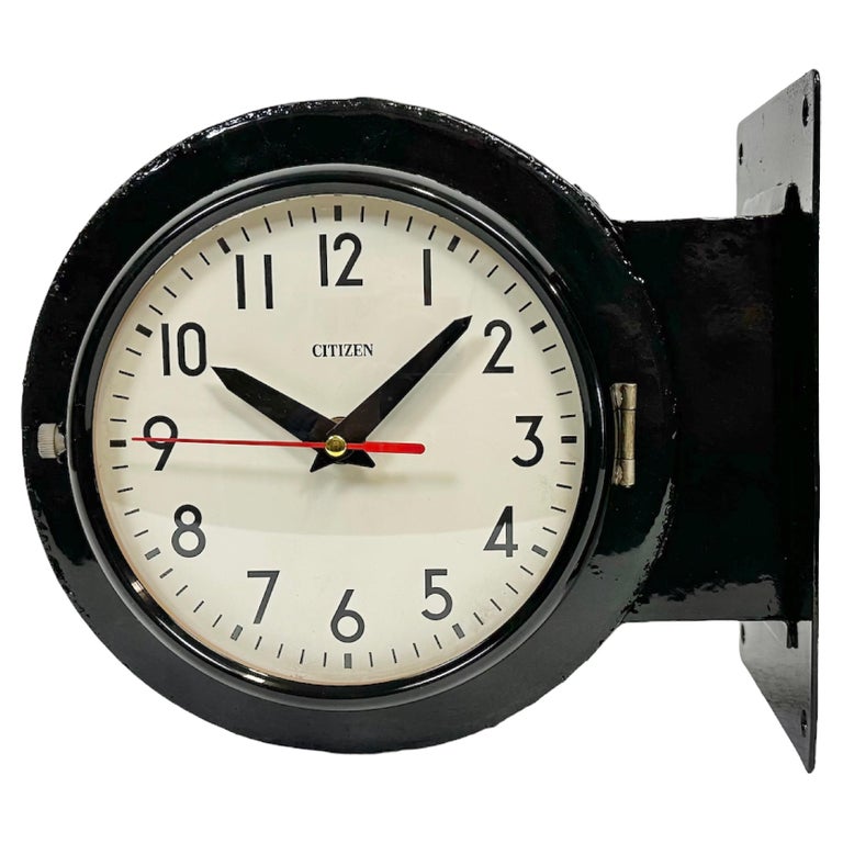Vintage Black Citizen Double-Sided Navy Wall Clock, 1980s For Sale at ...