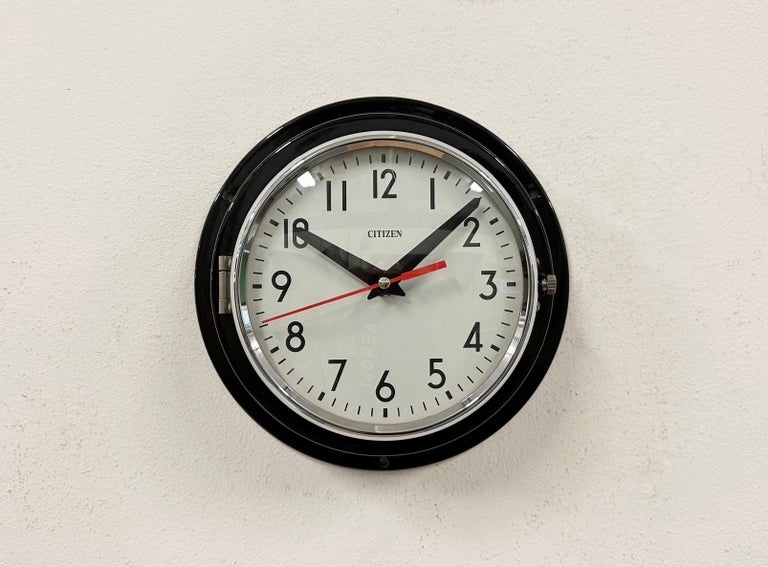 retro black wall clock
