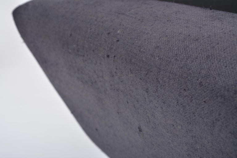 Vintage Black Italian Lounge Chair Model 548 by Lenzi, 1960s For Sale ...