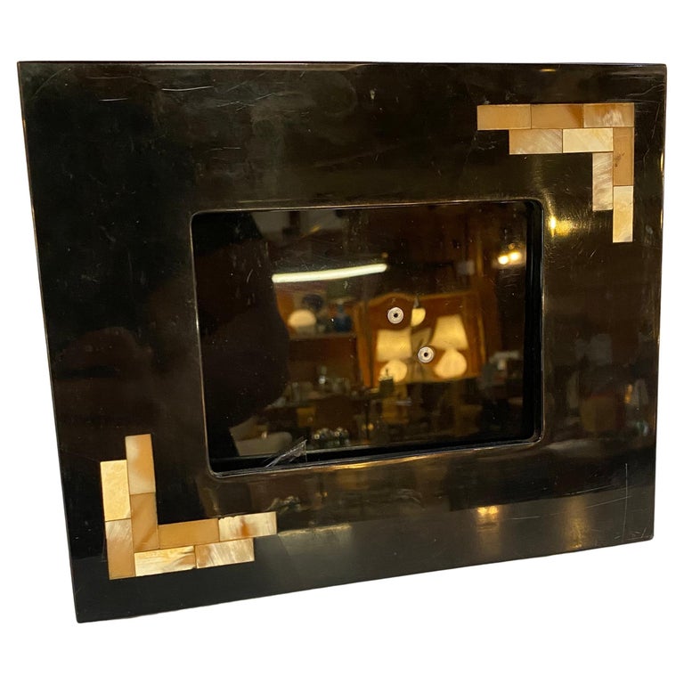 Vintage Black Italian Picture Frame 1980 For Sale at 1stDibs