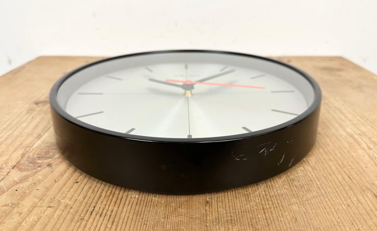 Vintage Black Seiko Navy Wall Clock, 1990s For Sale at 1stDibs