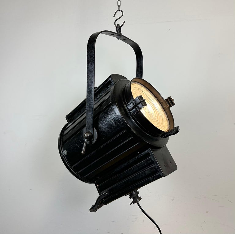 Vintage Black Theatre Spotlight, 1960s For Sale at 1stDibs