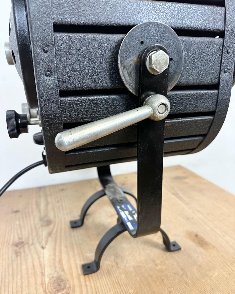 Vintage Black Theatre Spotlight Table Lamp, 1960s For Sale at 1stDibs