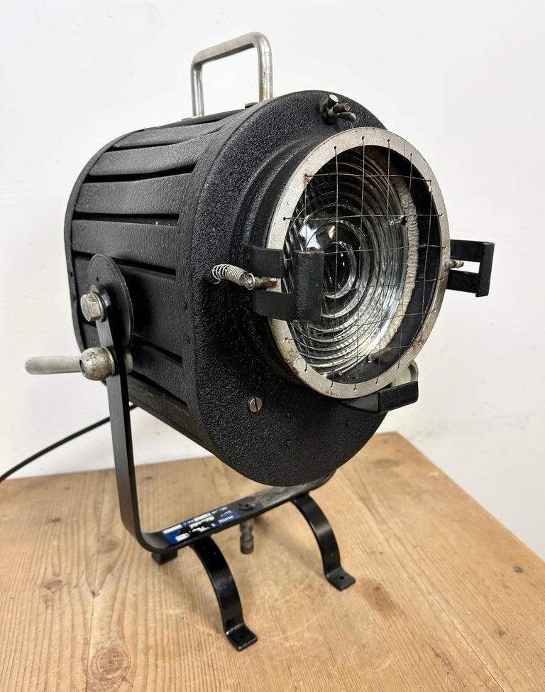 Vintage Black Theatre Spotlight Table Lamp, 1960s For Sale at 1stDibs