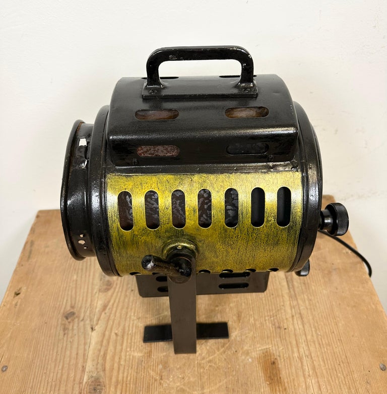 Vintage Black Theatre Spotlight Table Lamp, 1960s For Sale at 1stDibs