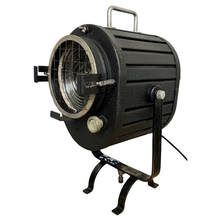 Vintage Black Theatre Spotlight Table Lamp, 1960s For Sale at 1stDibs