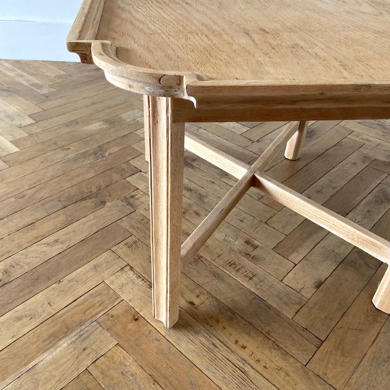 Vintage Bleached Oak Side Table For Sale at 1stDibs