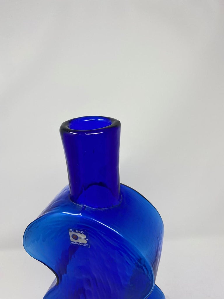 Vintage Blenko 8904 Hank Adams Puzzle Vase For Sale at 1stDibs