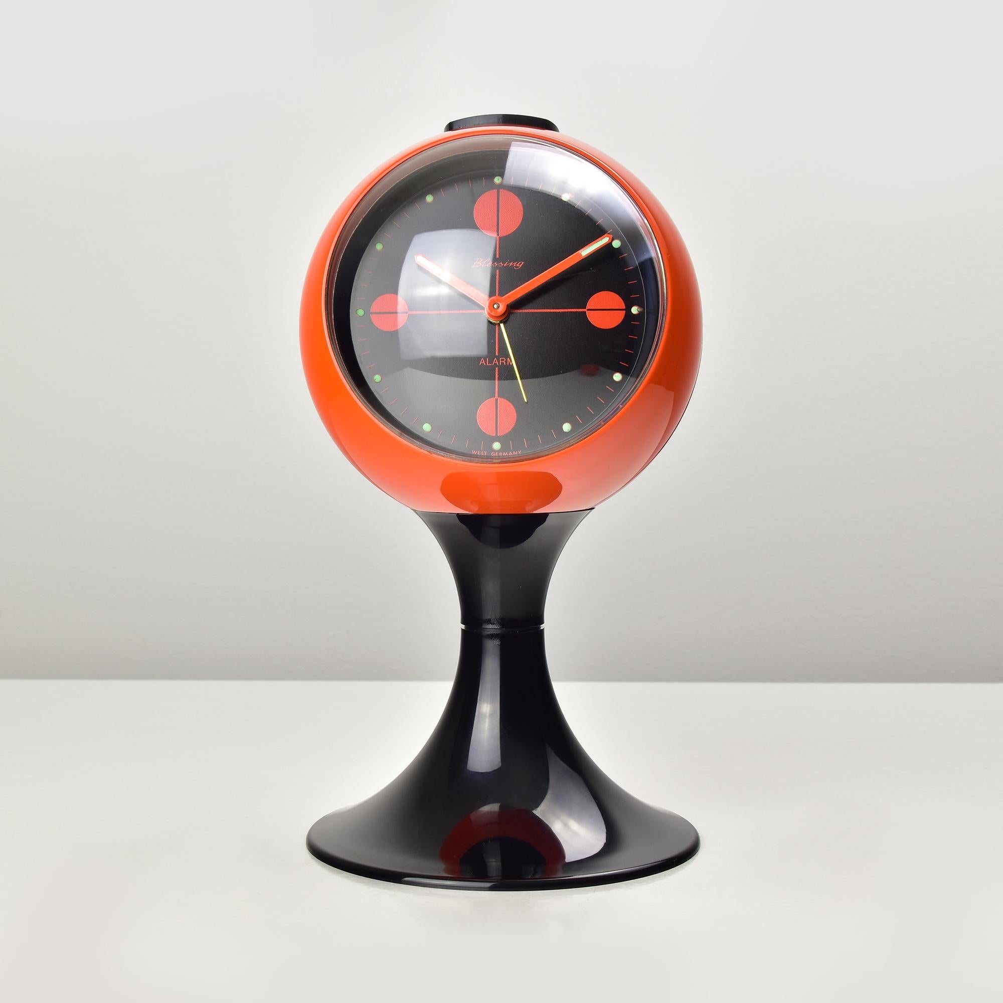 Vintage Blessing Pop Art Atomic Space Age Table Alarm Clock For Sale at ...