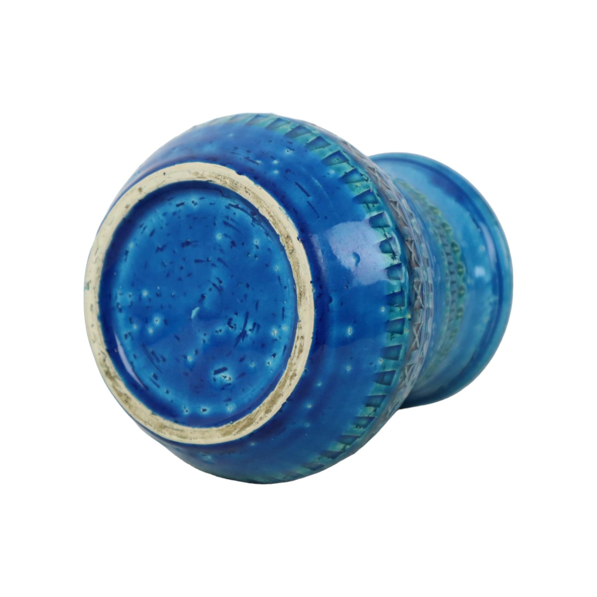 Vintage Blue Bitossi Vase Rimini Blue Aldo Londi Design Sixties For ...