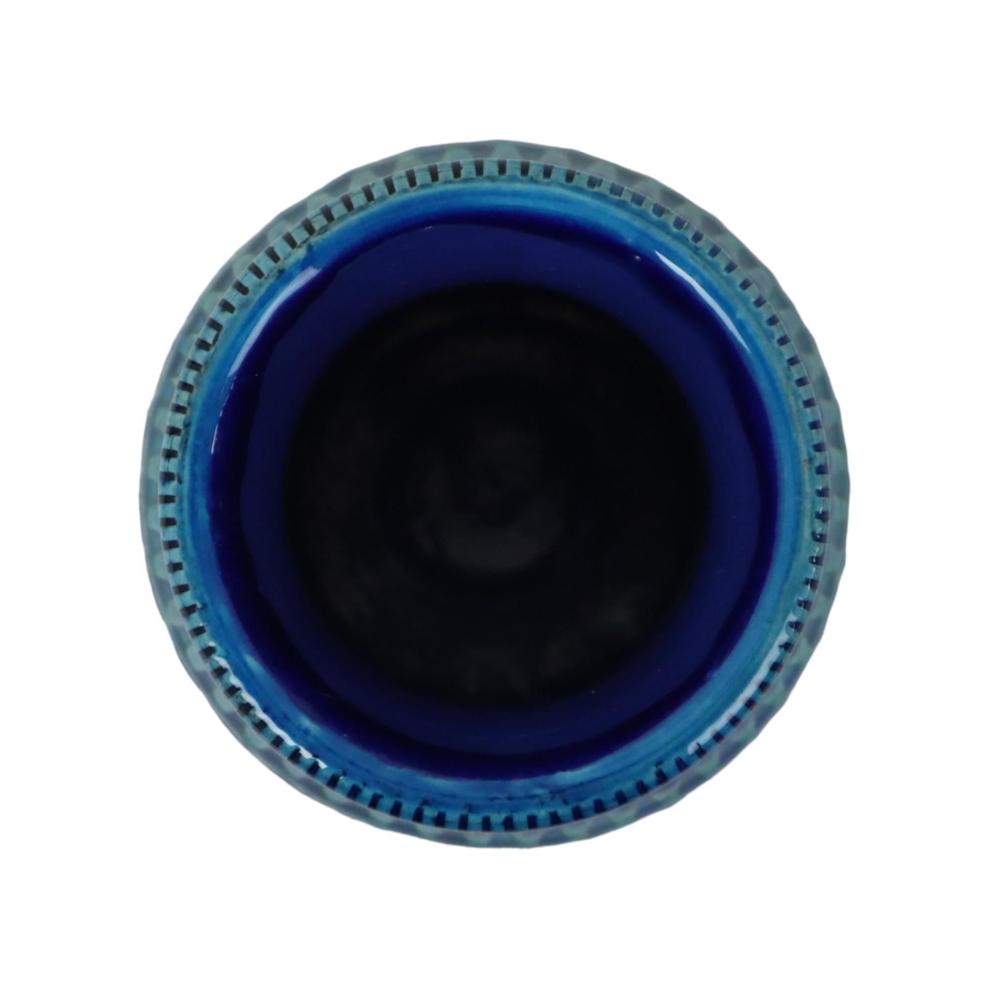 Vintage Blue Bitossi Vase Rimini Blue Aldo Londi Design Sixties For ...