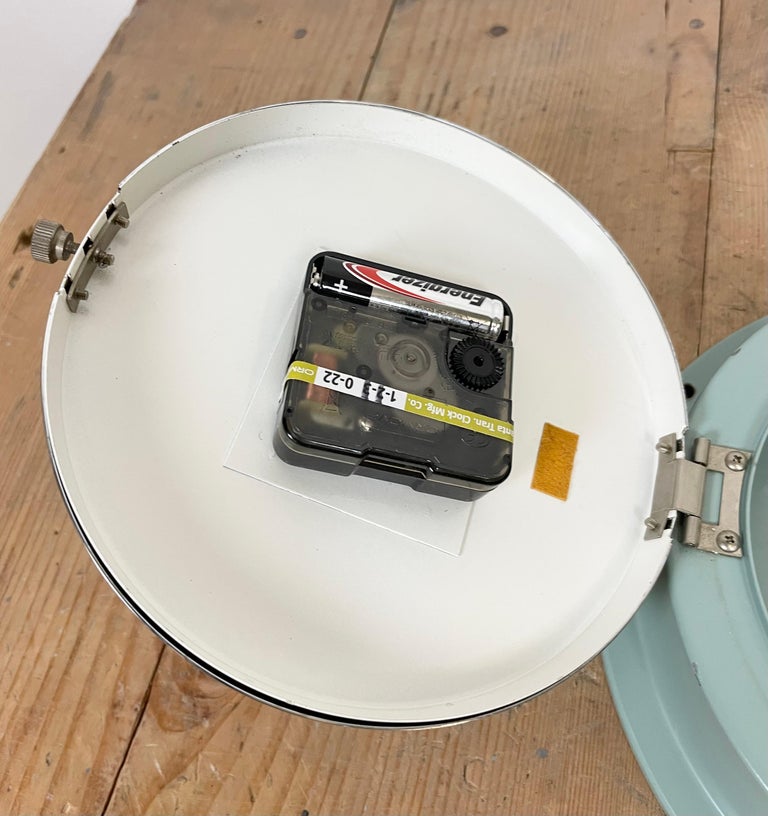 Vintage Blue Citizen Navy Wall Clock, 1970s For Sale at 1stDibs