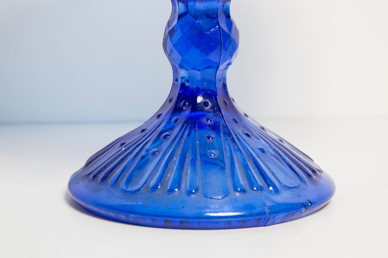 Vintage Blue Decorative Crystal Glass Plate, Italy, 1960s For Sale at ...