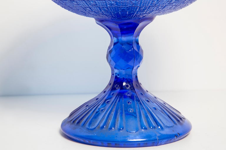 Vintage Blue Decorative Crystal Glass Plate, Italy, 1960s For Sale at ...