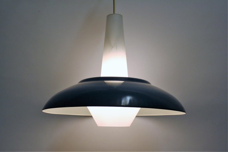 Vintage Blue Pendant Light by Philips, 1960s at 1stDibs