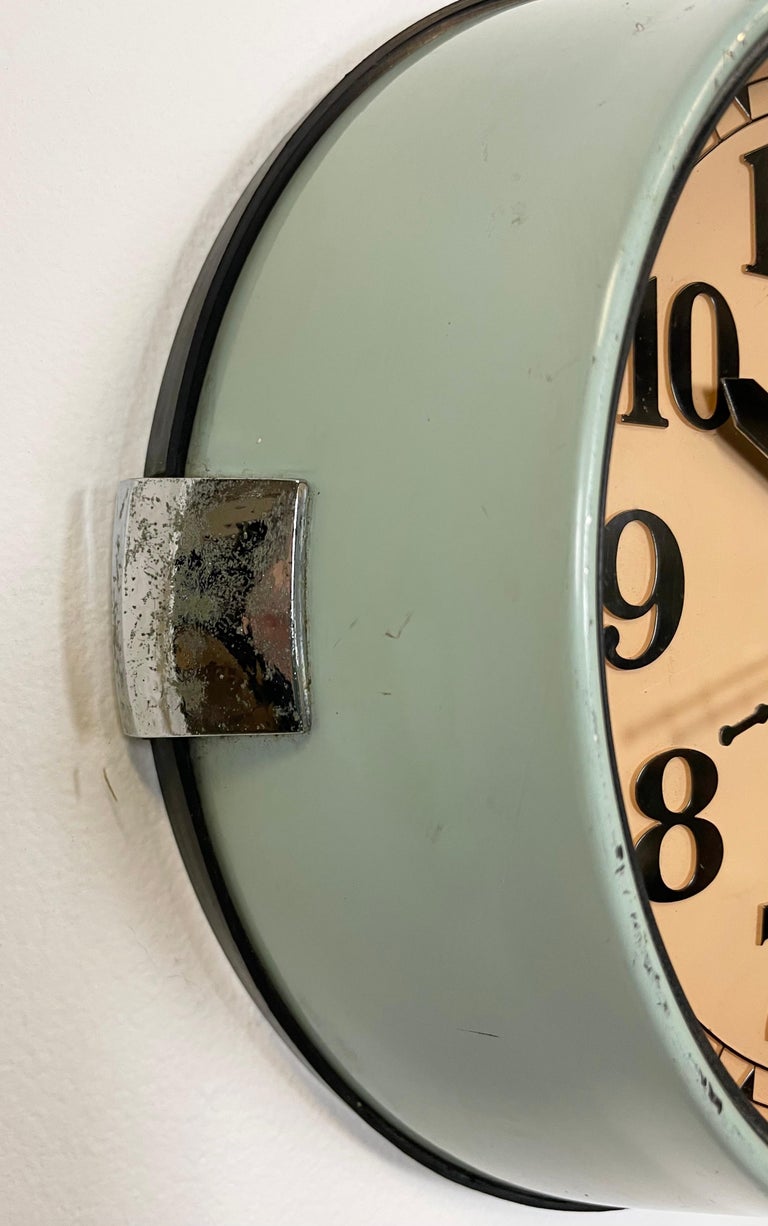 Vintage Blue Seiko Navy Wall Clock, 1970s For Sale at 1stDibs