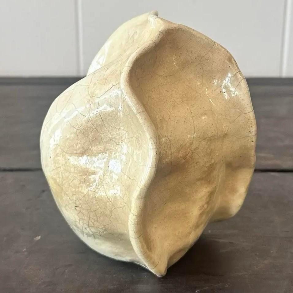 Vintage Boho Abstract Ceramic Sculpture For Sale at 1stDibs
