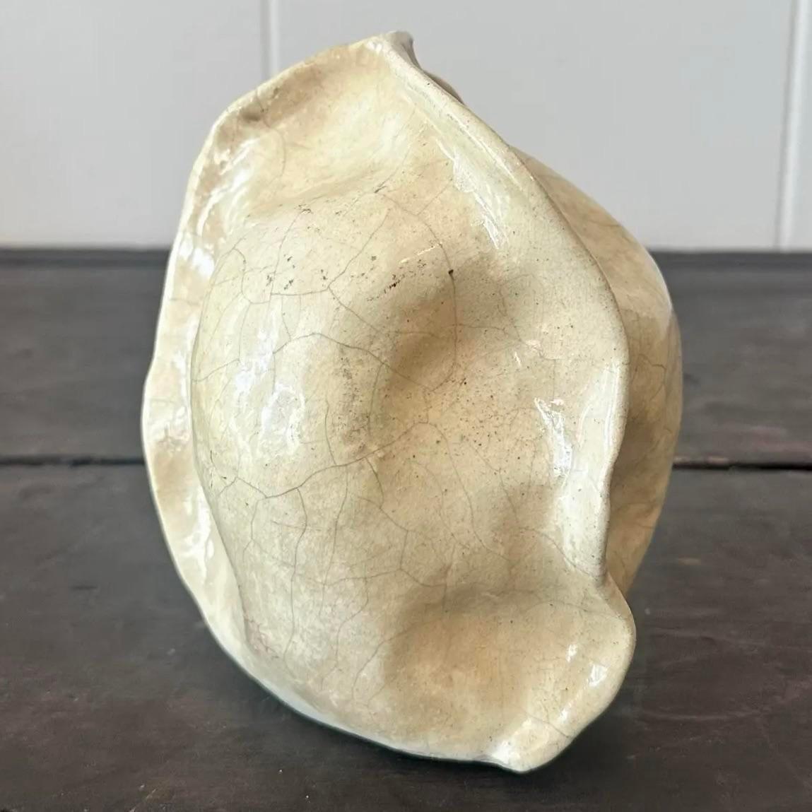 Vintage Boho Abstract Ceramic Sculpture For Sale at 1stDibs