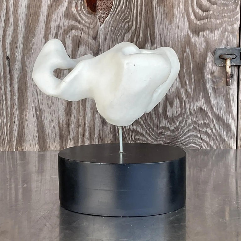 Vintage Boho Abstract Plaster Sculpture For Sale at 1stDibs