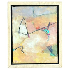 Vintage Contemporary Abstract Original Oil Painting Signed Alvarez 08 ...