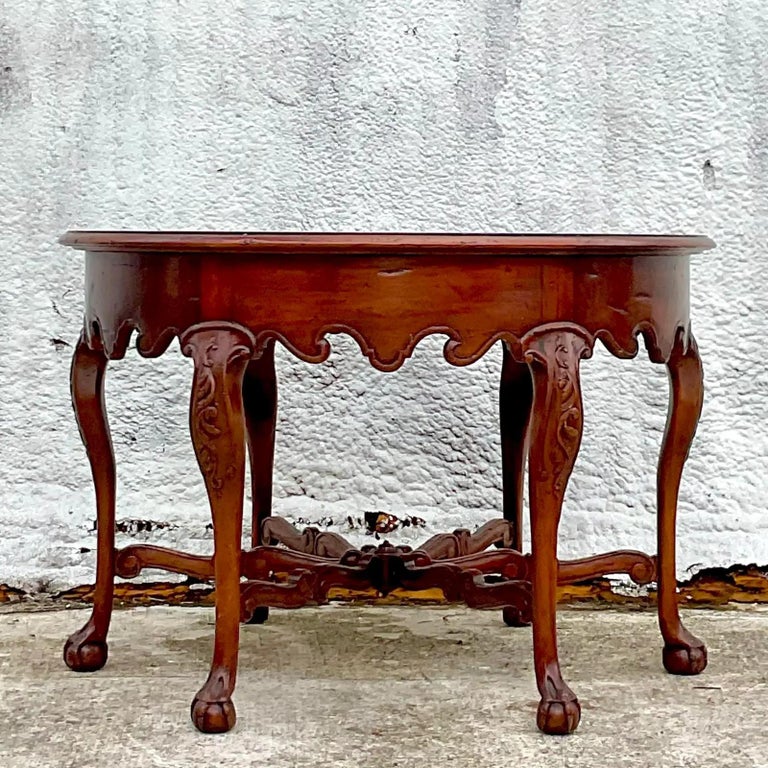 Vintage Boho Alfonso Marina Entry Table For Sale at 1stDibs